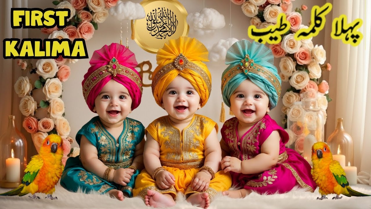 Islamic Kalimas in Arabic | Pehla Kalma Tayyab | Kalma for Kids #baby # ...