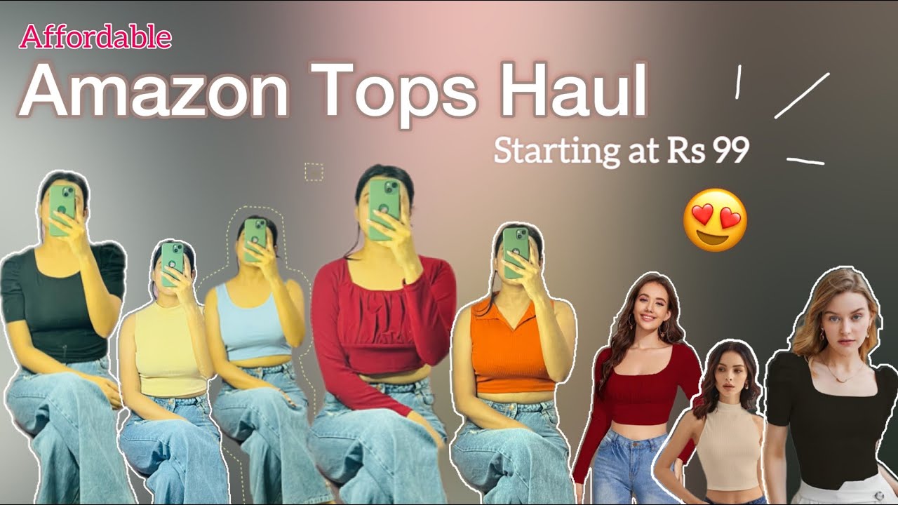 Affordable AMAZON Tops Haul * Starting at rs 99 * | Try on Haul - YouTube