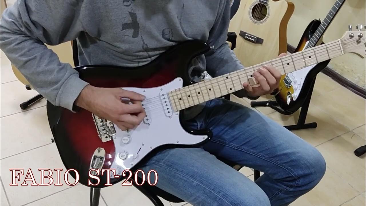 Электрогитара Fabio ST200, Обзор - Тест - Звук + комбик Fabio - YouTube