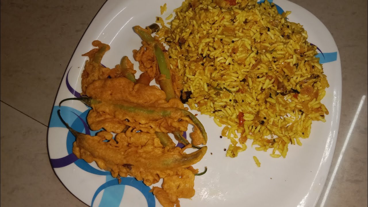 breakfast recipes|| ugani with fry chillies - YouTube