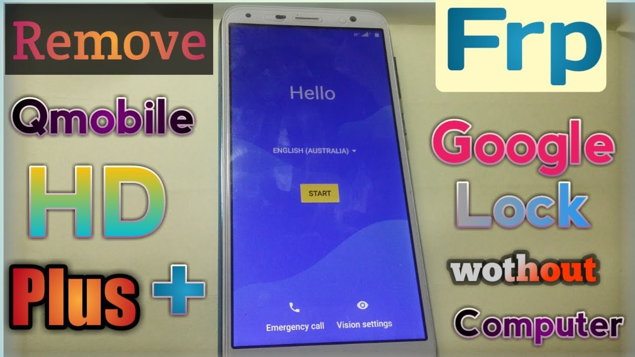 Qmobile Hd Plus + 8.1.0 Oreo Frp bypass Google account remove without ...