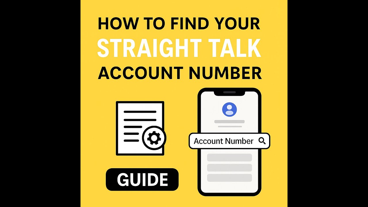 How to Find Your Account Number for Straight Talk (2025 Guide) - YouTube