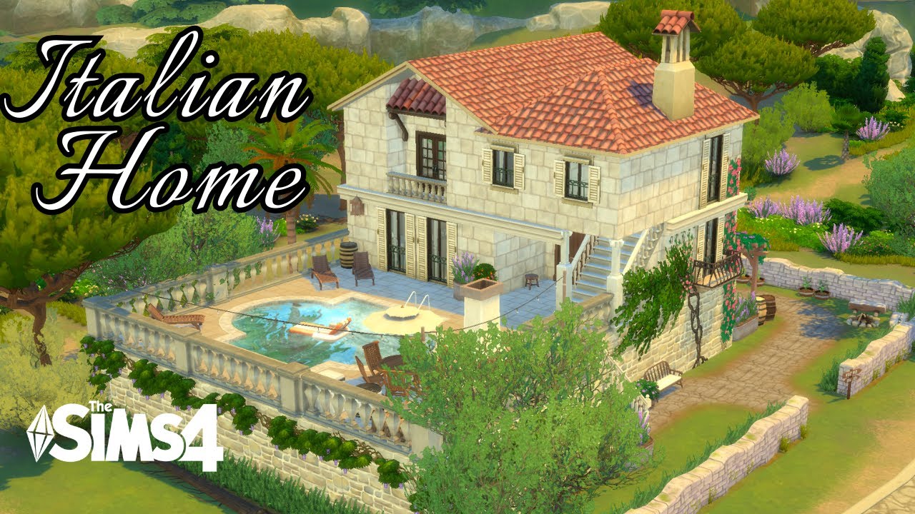 Dream Italian Villa in The Sims 4 + CC Links - YouTube