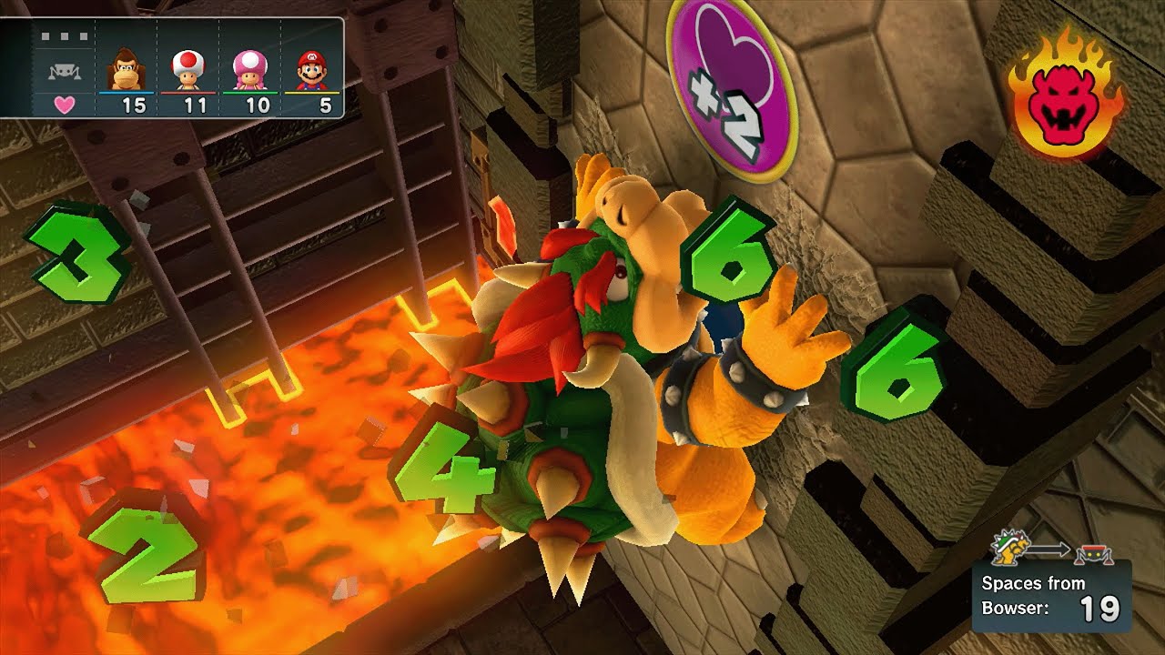 Mario Party 10 - Donkey Kong vs Toad vs Toadette vs Mario vs Bowser ...