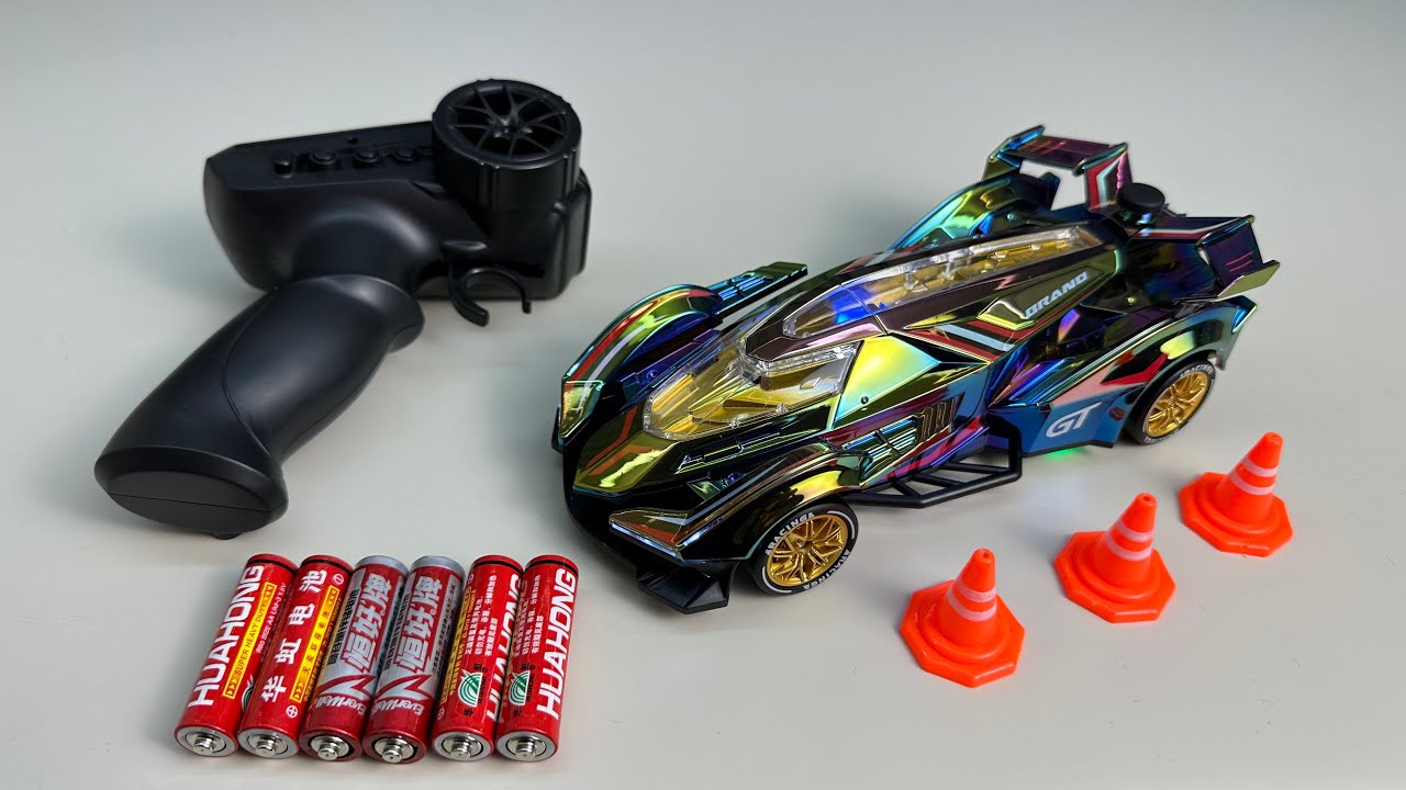 Unboxing Spider Man RC Kart, 3D Gear Tank, RC Racing 4WD Spray Drift ...