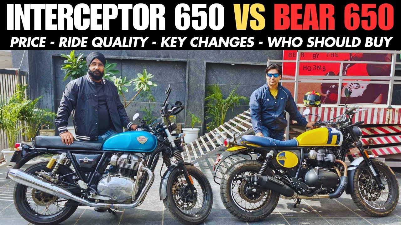 Royal Enfield Interceptor Bear 650 | First Ride Review | Old vs New ...