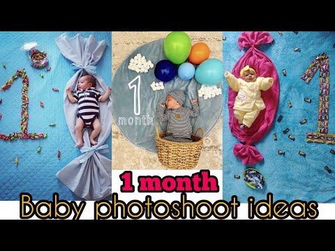 1st month theme baby photoshoot ideas|Monthly baby photoshoot ideas|1 ...
