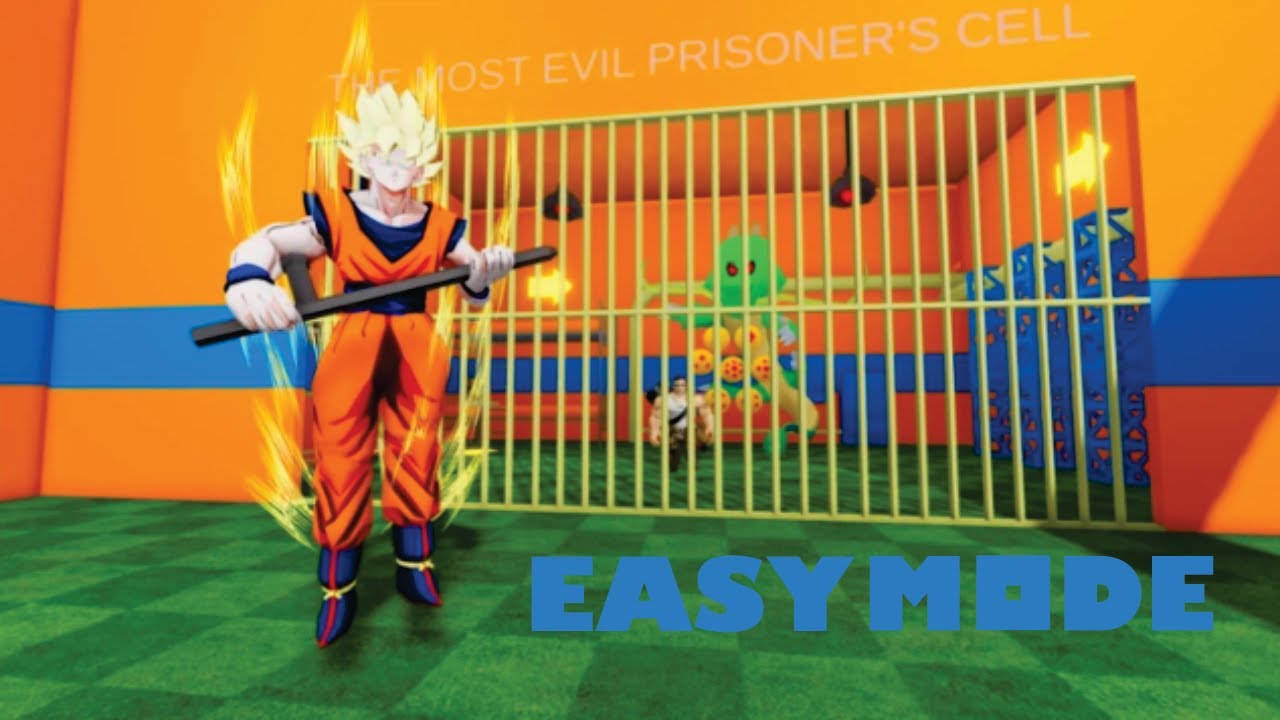 GOKU'S PRISON RUN OBBY GAMEPLAY PERFECT RUN! BOSS BATTLE! DBZ | Roblox ...