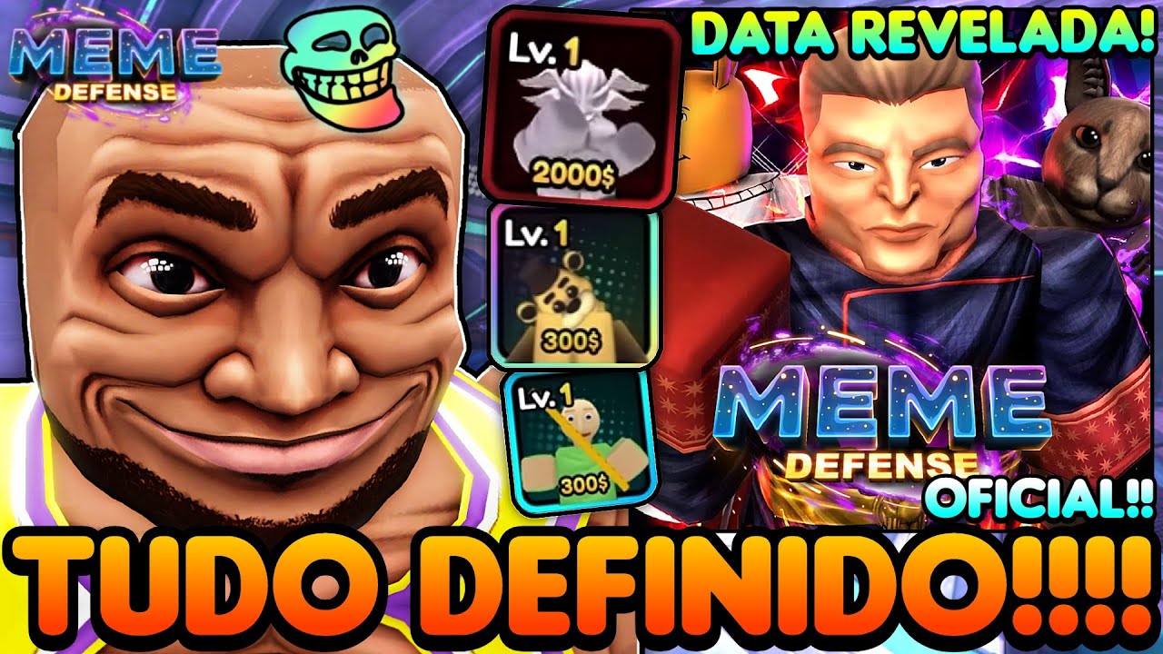 AGORA É OFICIAL! ANUNCIADO TRAILER DE LANÇAMENTO DO MEME DEFENSE ...