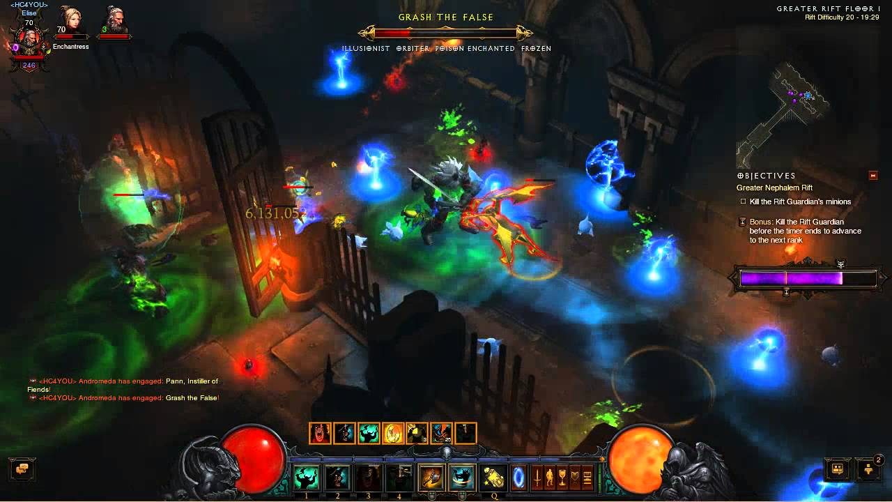 Greater Rift level 20 Solo Barbarian Diablo III - YouTube