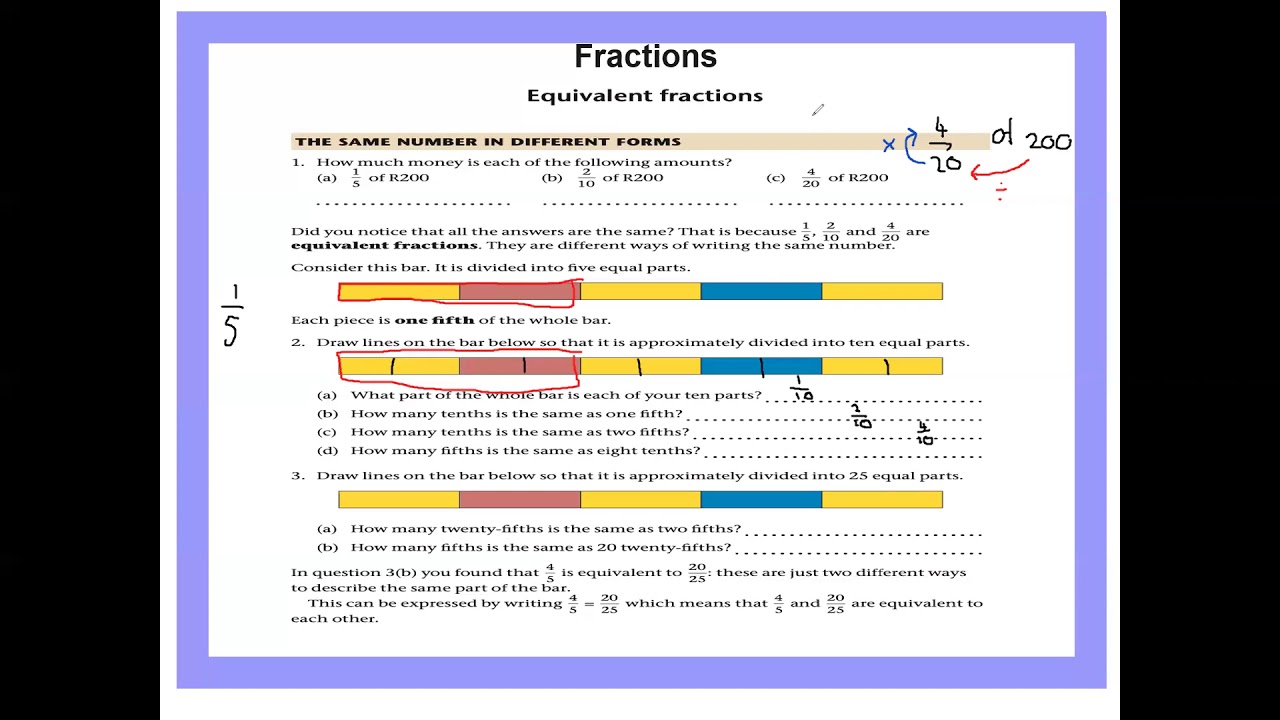 Grade 9 Fractions YouTube Grade 9 Fractions YouTube