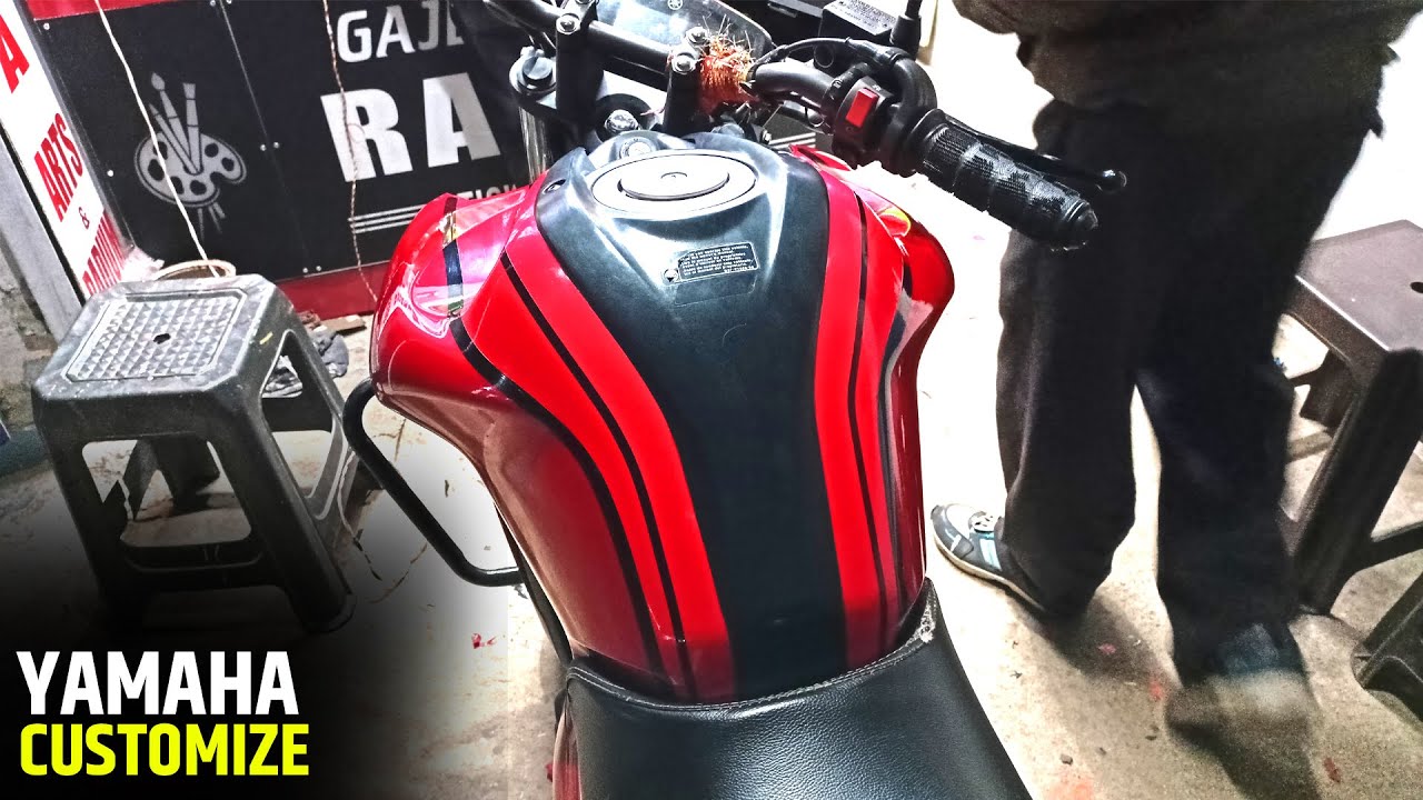 Yamaha Modification Bike Bike Tank Sticker Modification | Yamaha FZ-S # ...