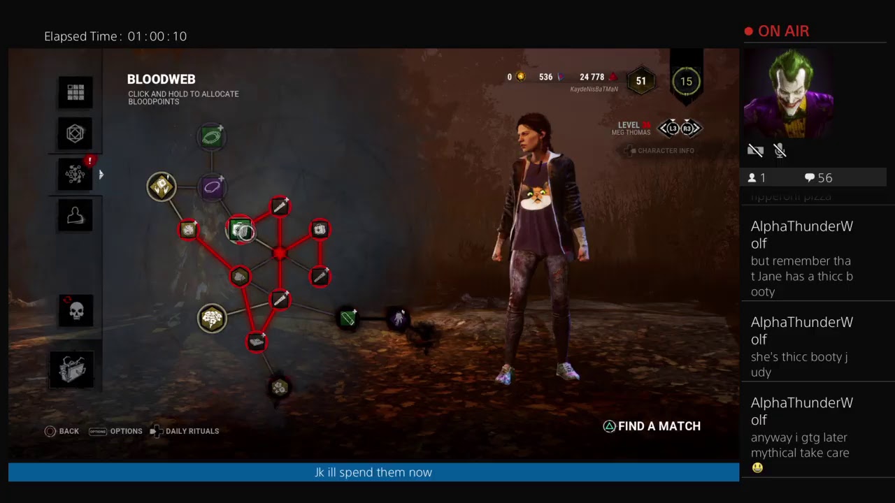 Dead by daylight blood points gainig - YouTube