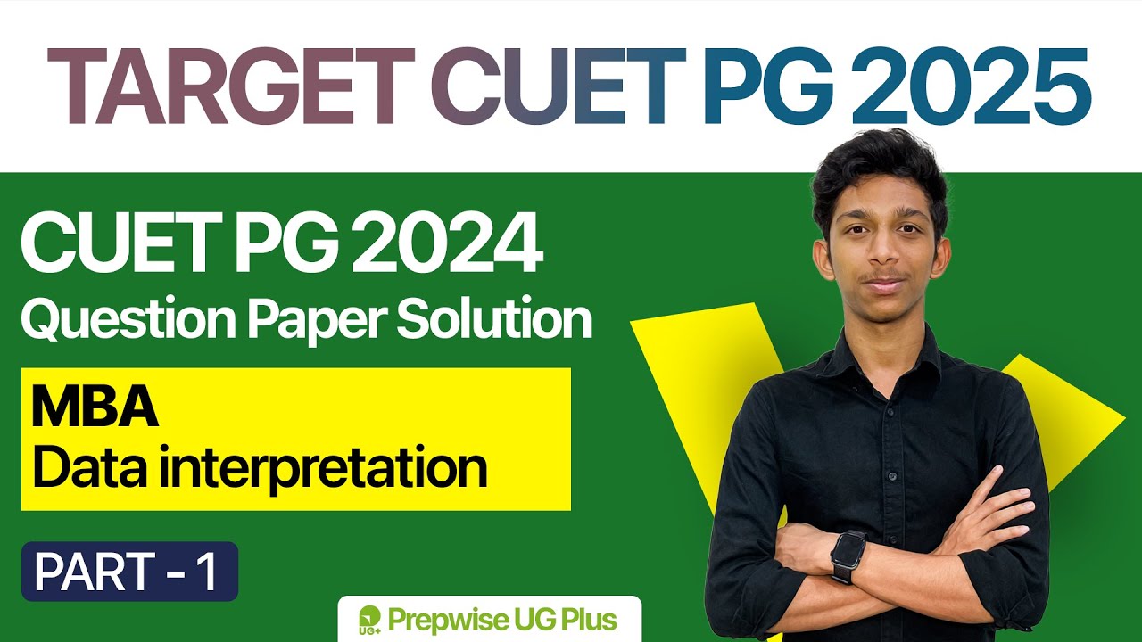 MBA (COQP12) | Data Interpretation | CUET PG 2024 Question Paper ...
