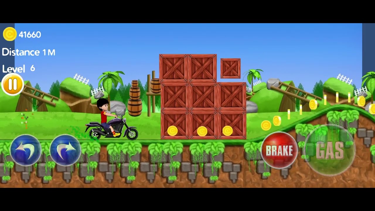 Shiva cycle game || Shiva crossing the bridge || Shiva cartoon game ...