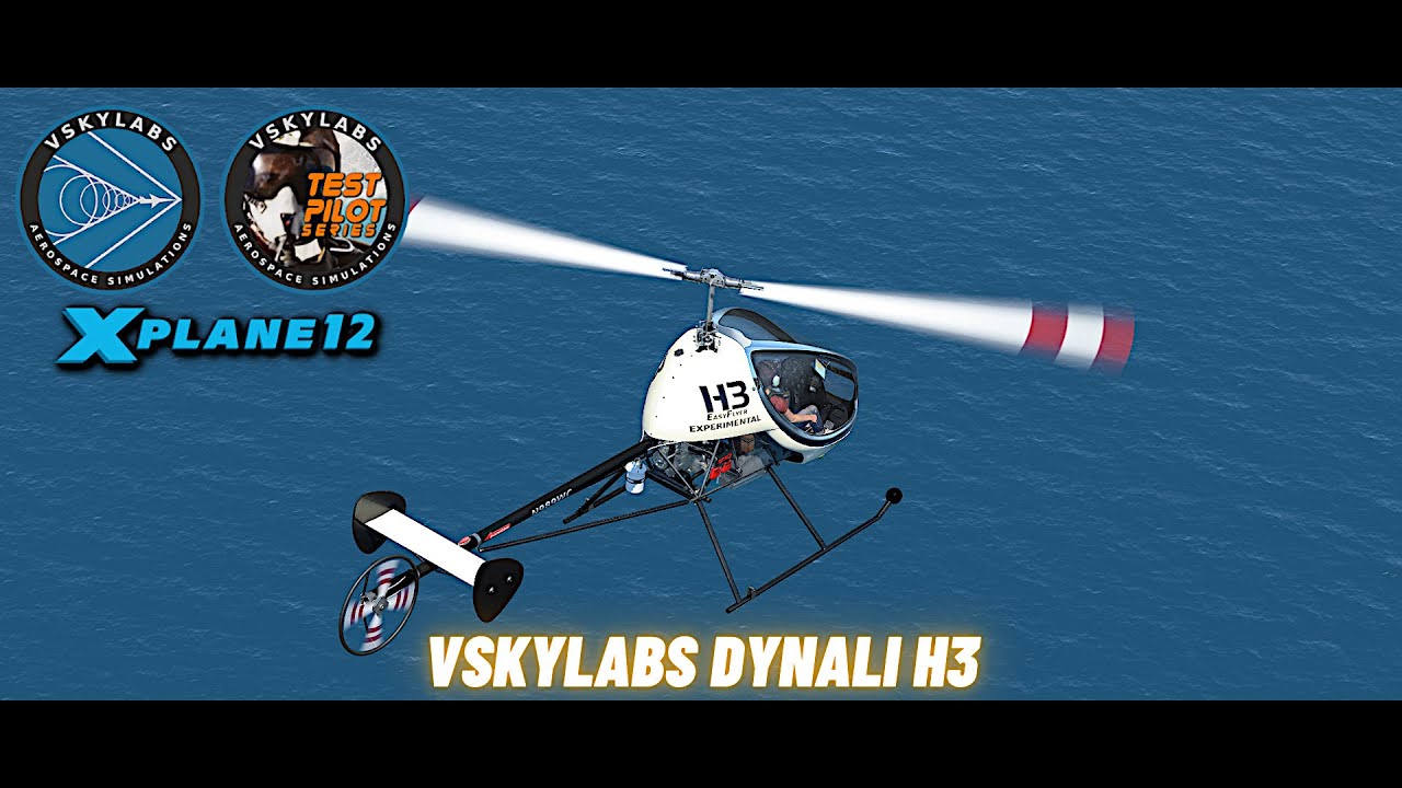 VSKYLABS Dynali H3 Ultralight Helicopter Simulation - X-Plane 12 - YouTube
