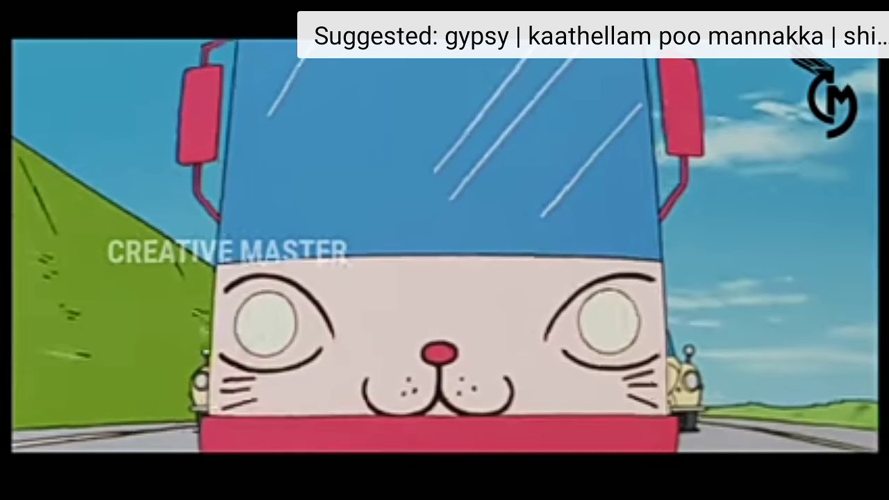shinchan driving in school bus song - YouTube