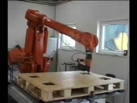 Global Robots Used ABB IRB 6400 Industrial Robot in Nailing Application ...