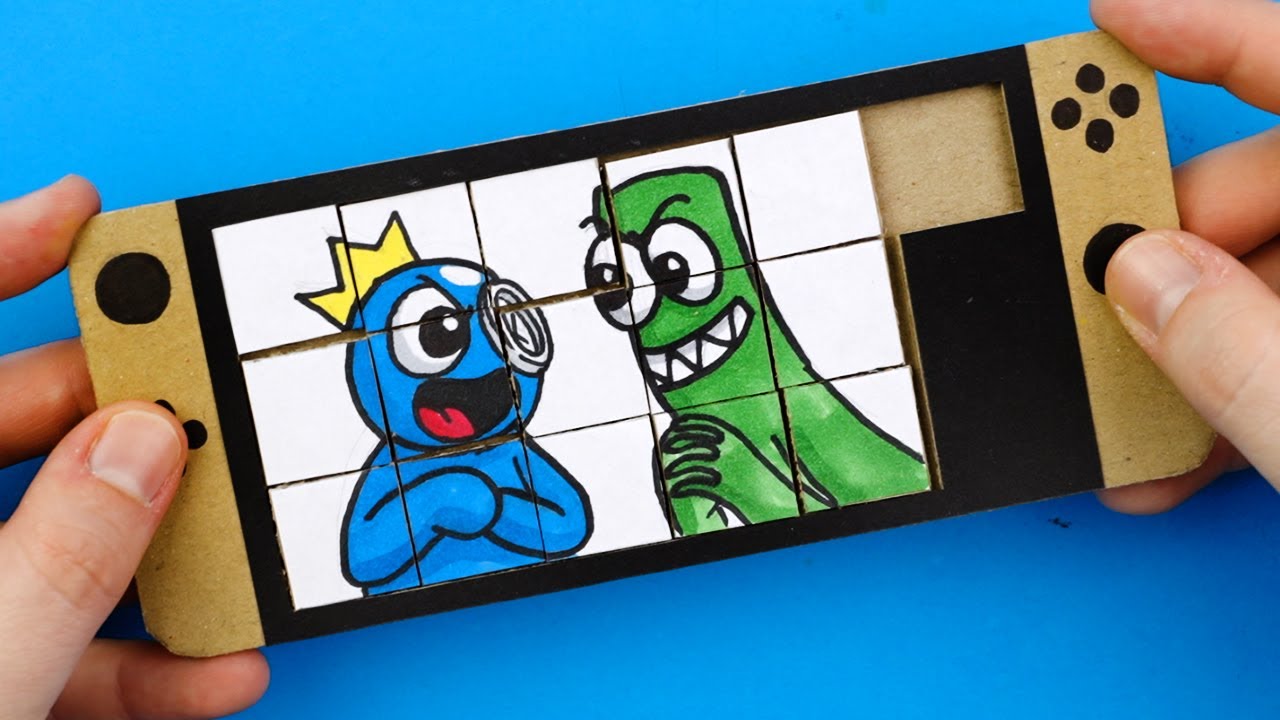 Blue VS Green DIY Nintendo Switch - 5 Ultimate RAINBOW FRIENDS ARTS ...