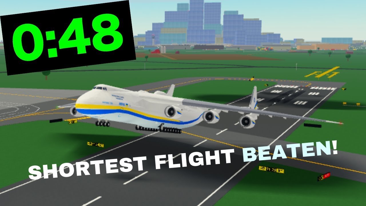 The ACTUAL SHORTEST flight in PTFS | *48 SECONDS* - YouTube