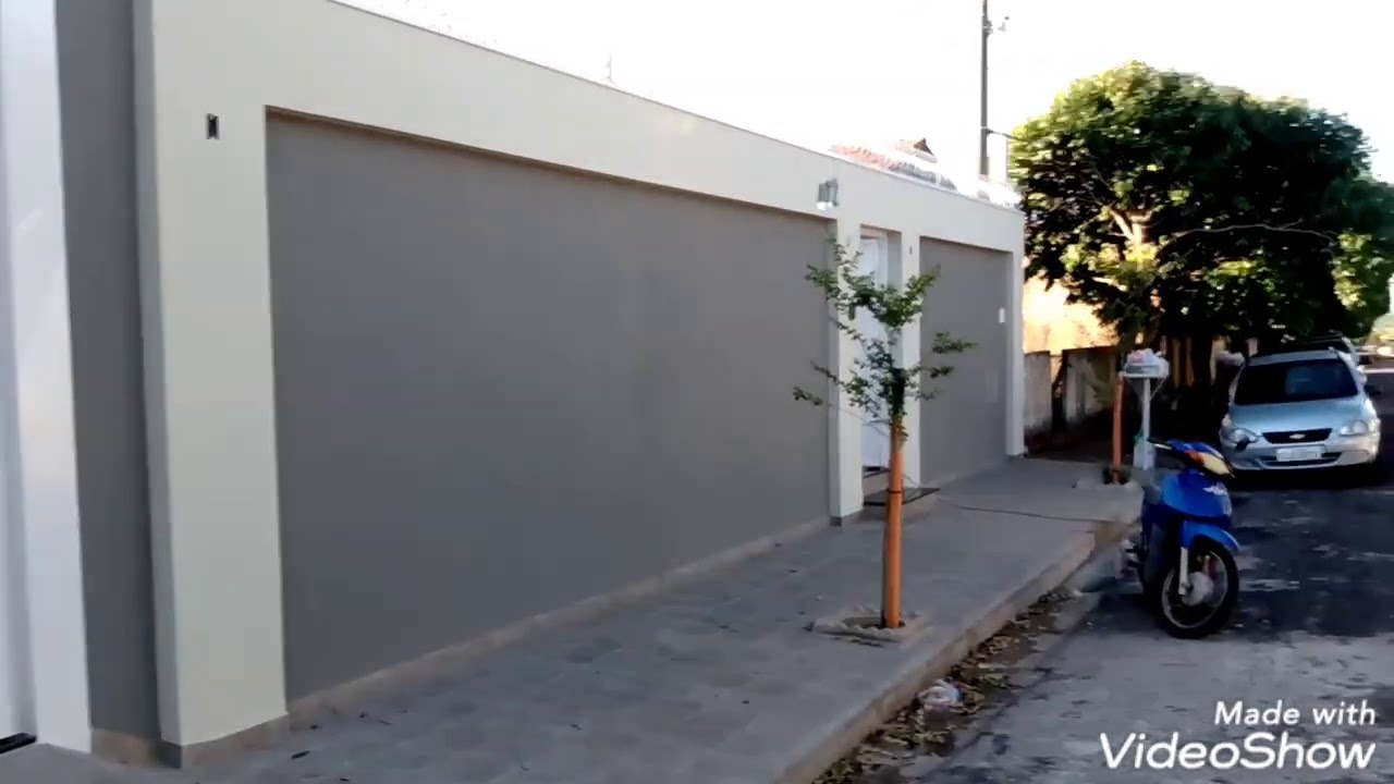 frente da casa finalizado crep na cor elefante , branco matizado ...