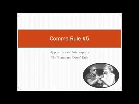Using Commas with Interrupters - YouTube