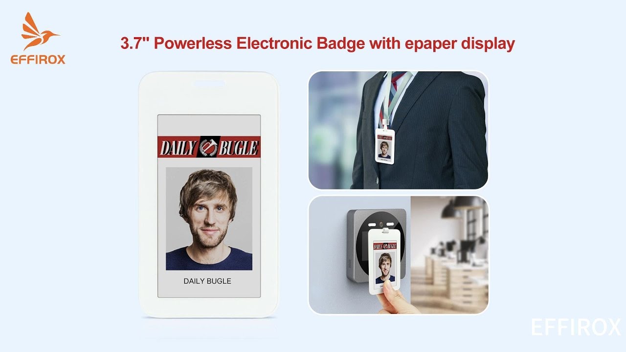 Effirox E-Ink Smart Badge: The Ultimate Reusable & Eco-Friendly ...