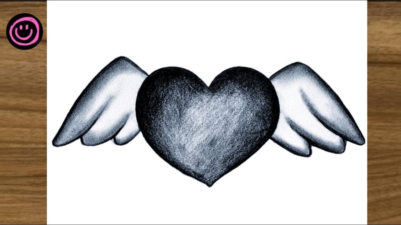 beautiful heart drawing for beginners || Cute drawing ideas for ...