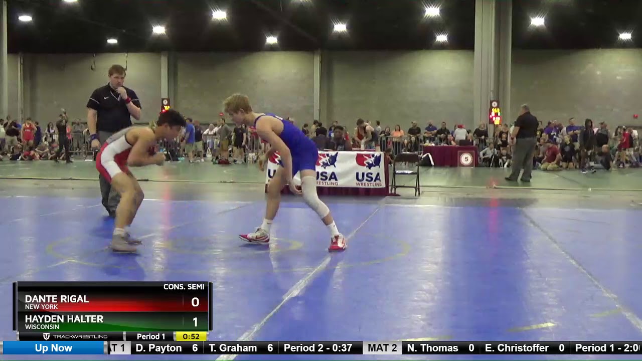 Cadet Men 113 Dante Rigal New York Vs Hayden Halter Wisconsin - YouTube