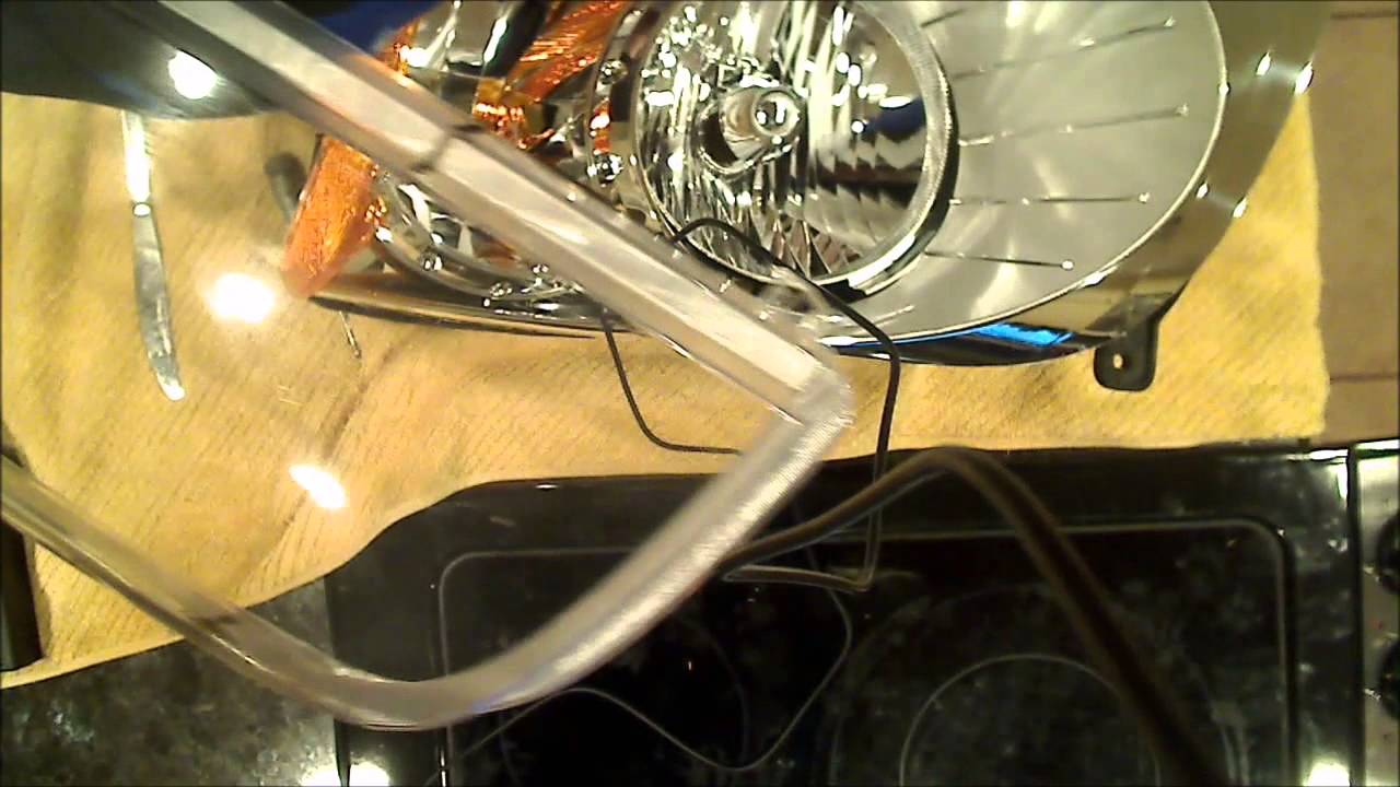 Dodge caliber headlight how-to Part 1: The Bake - YouTube