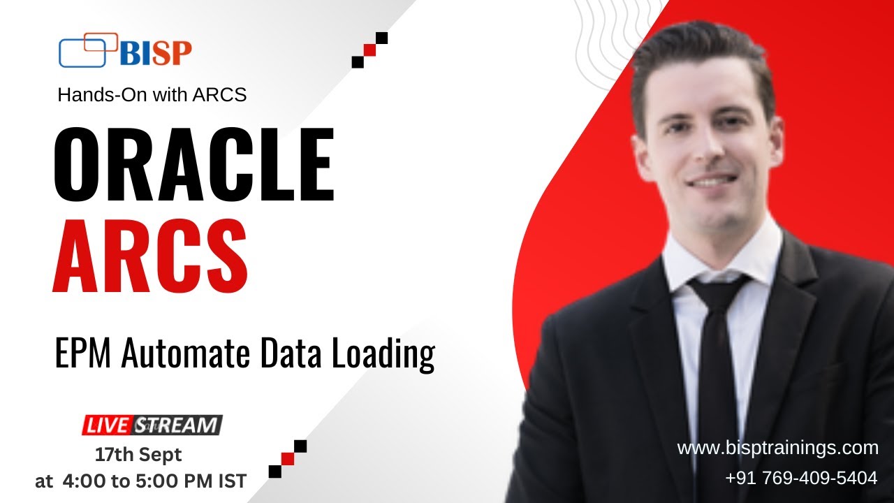 LIVE Webinar: Oracle ARCS – EPM Automate for Loading Data - YouTube