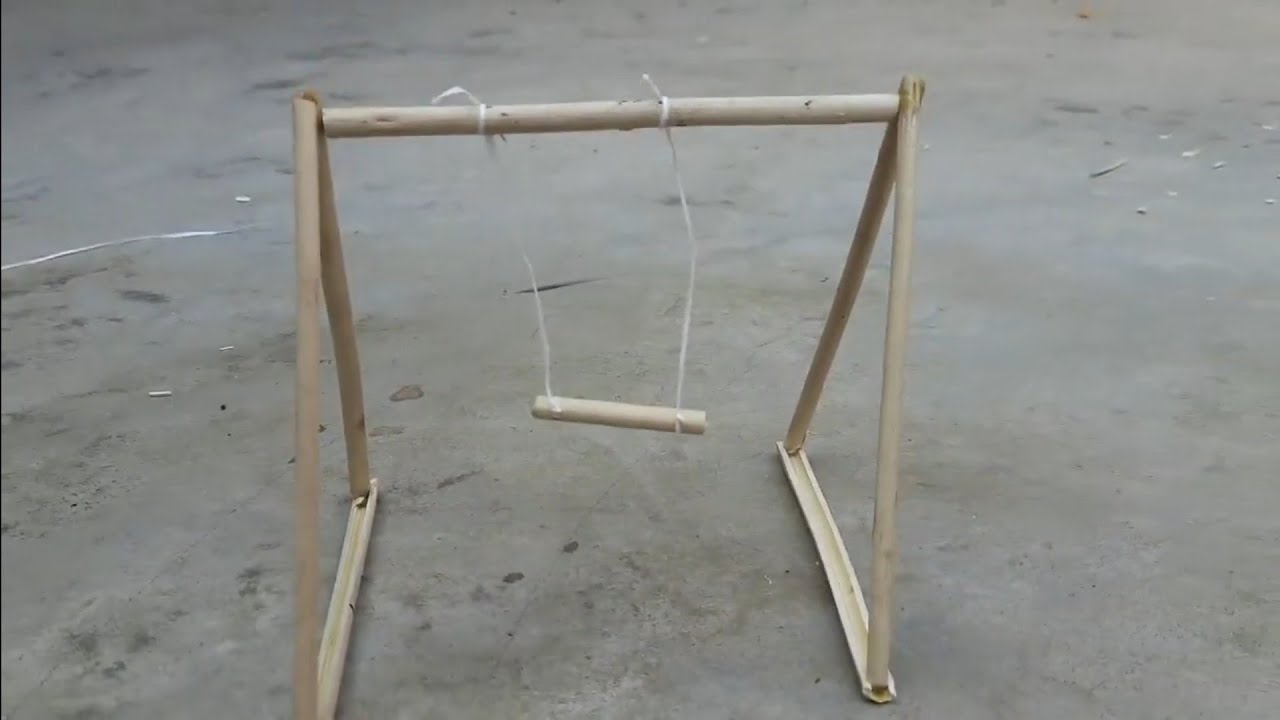 Diy A Craft Idea Out Of Patkathi ||How To Make A Hanging Bed By Hand ...