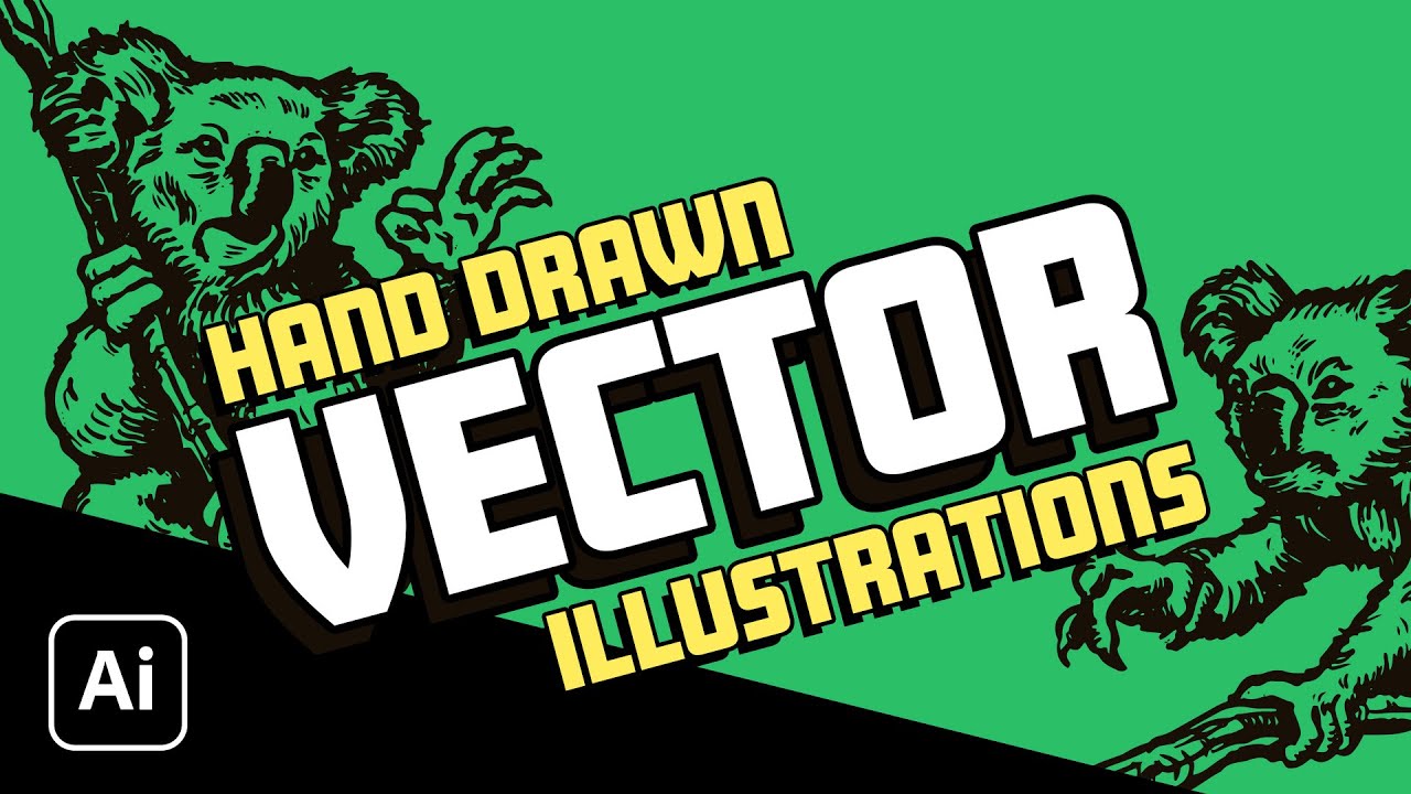 Hand Drawn Vector Illustrations in Adobe Illustrator - YouTube