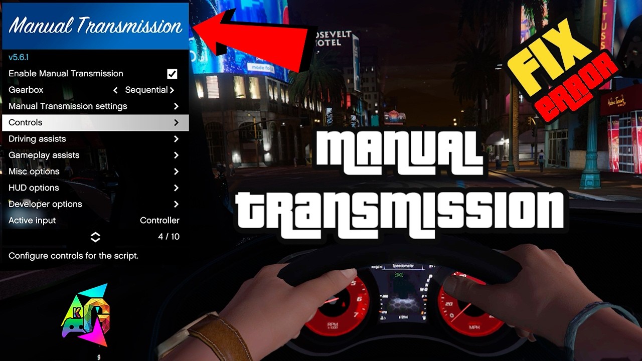 ⛔[SOLUCIÓN] TRANSMISIÓN MANUAL PARA GTA V (2024) GTA 5 MODS / Fix Error ...