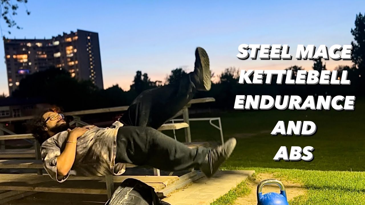 Ep. 180 - Steel Mace And Kettlebell Endurance Workout And Abs - YouTube