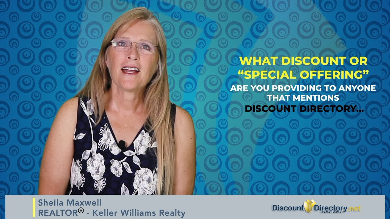 Discount Directory Sheila Maxwell of Keller Williams - YouTube