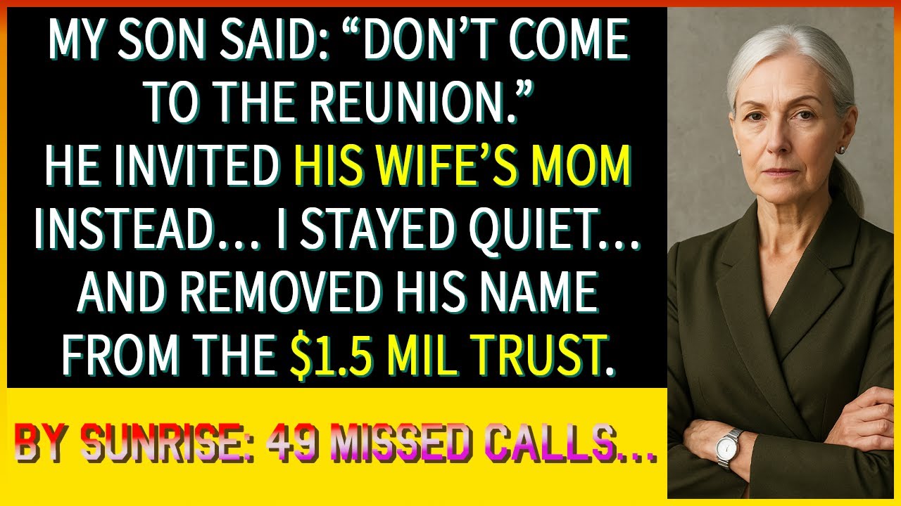 My Son Said ‘Don’t Come To The Reunion’ But Invited His Wife’s Mom — He ...