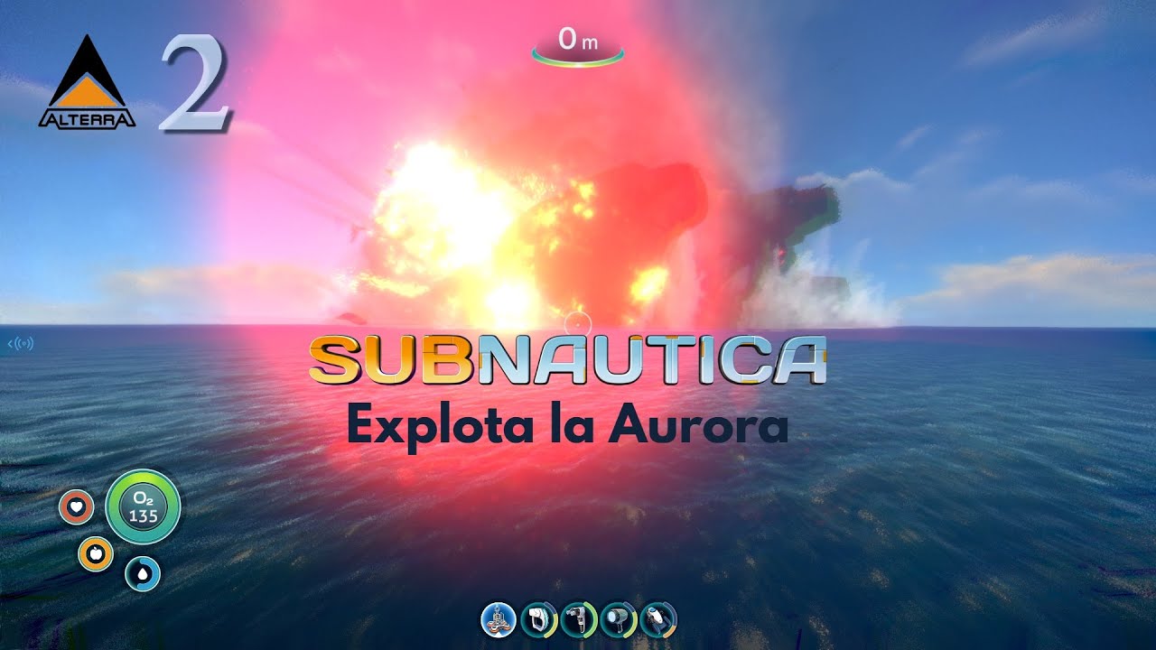 Subnautica # 2 Explosión de la Aurora - YouTube