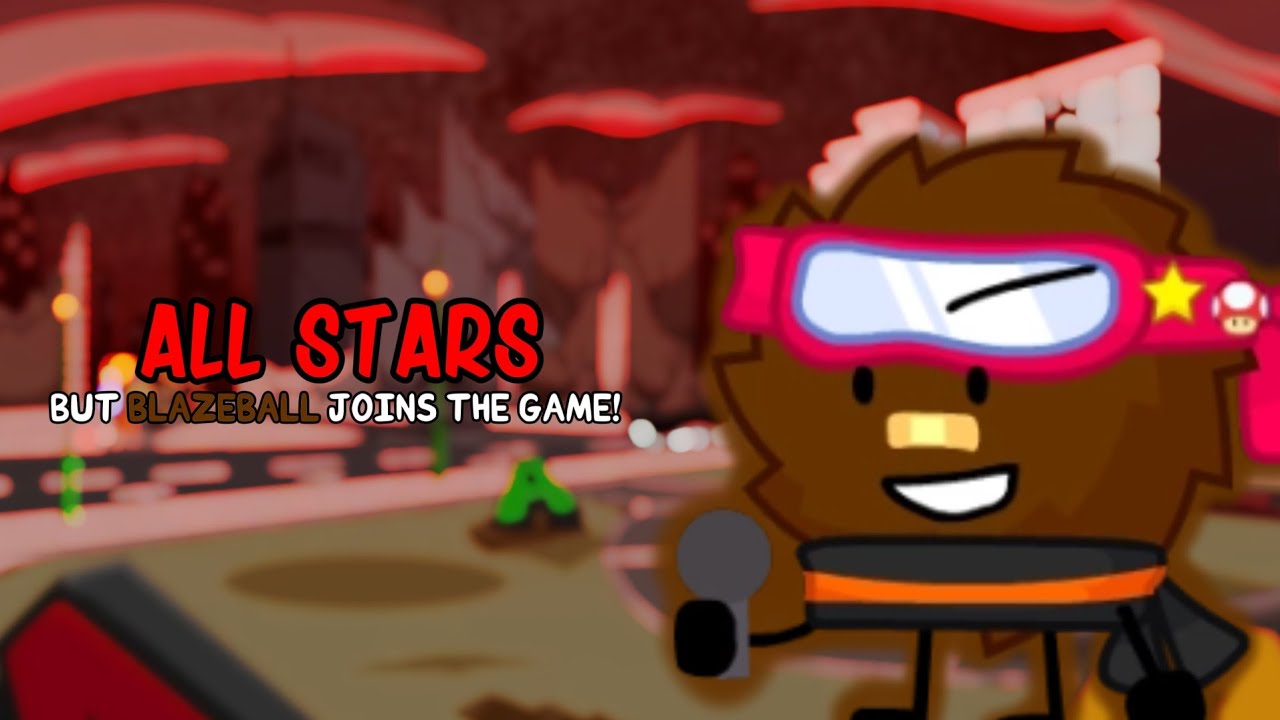 FNF Mario's Madness - All-Stars, but BlazeBall joins the game! - YouTube