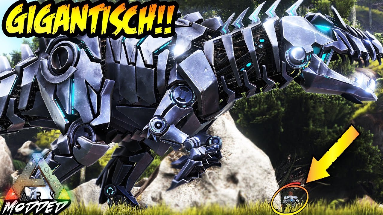 NIEUWE BIONISCHE GIGANOTOSAURUS?! | ARK Survival MODS #32 - YouTube