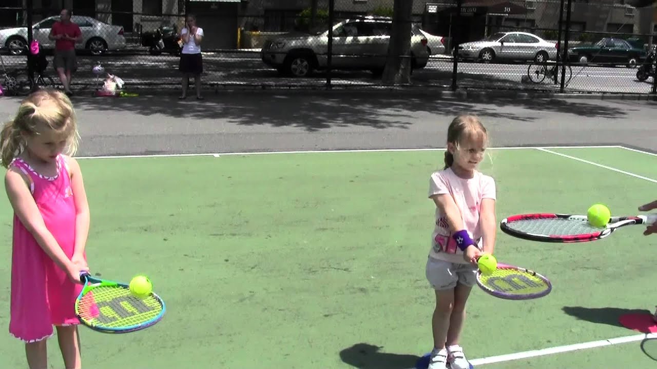 "Egg In The Frying Pan" Tennis Exercise - YouTube