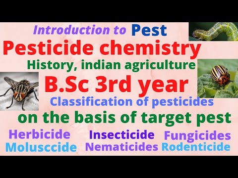 Lecture 01 : Pesticide Chemistry ||√√|| Introduction and classification ...