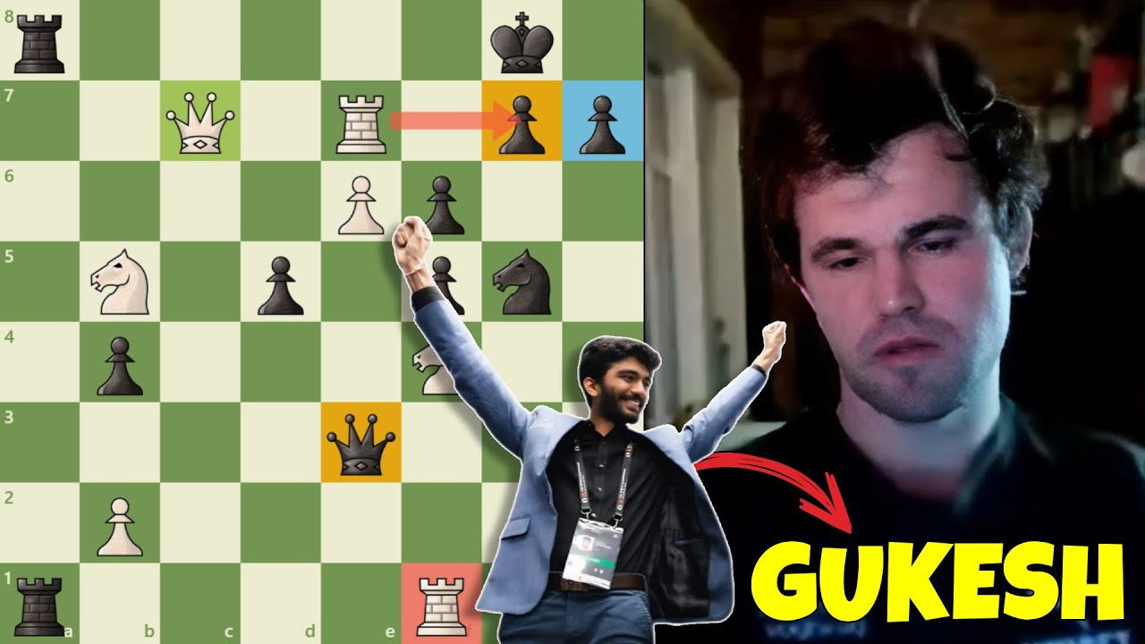 When Gukesh crushed Magnus for first time | Magnus vs Gukesh - YouTube