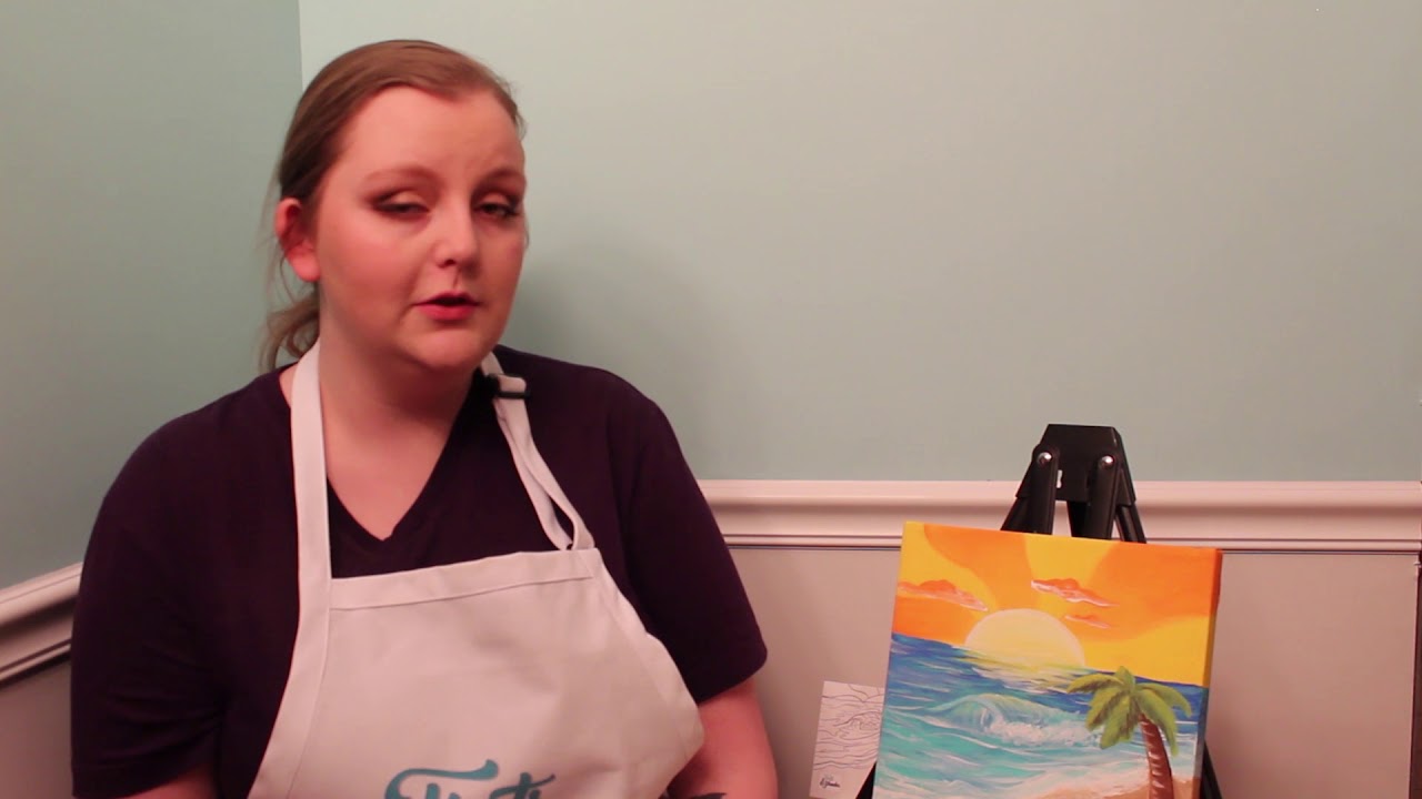 Island Sunset Painting Tutorial - YouTube