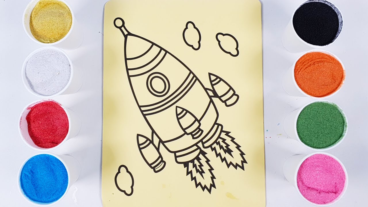 Sand Painting Ballistic Missile | DIY Art - YouTube