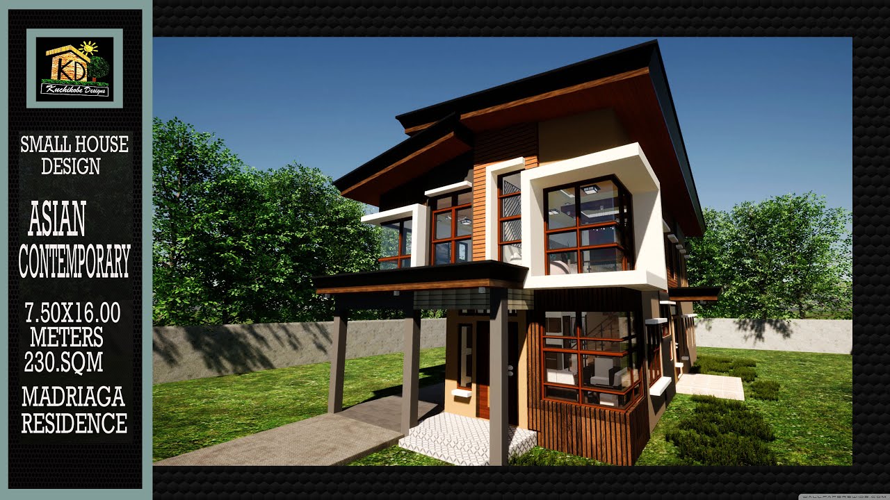 SMALL HOUSE DESIGN 2 STOREY ASIAN CONTEMPORARY RESIDENTIAL BUILDING ...