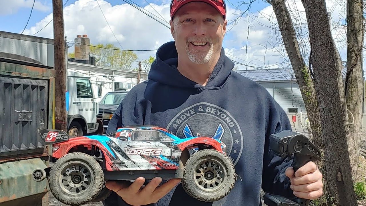 Tim's 1st time driving the Arrma Vorteks 4x4 blx - YouTube