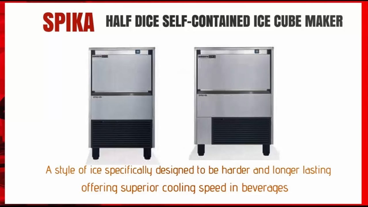 ITV SPIKA Self Contained Half Dice Ice Makers - YouTube
