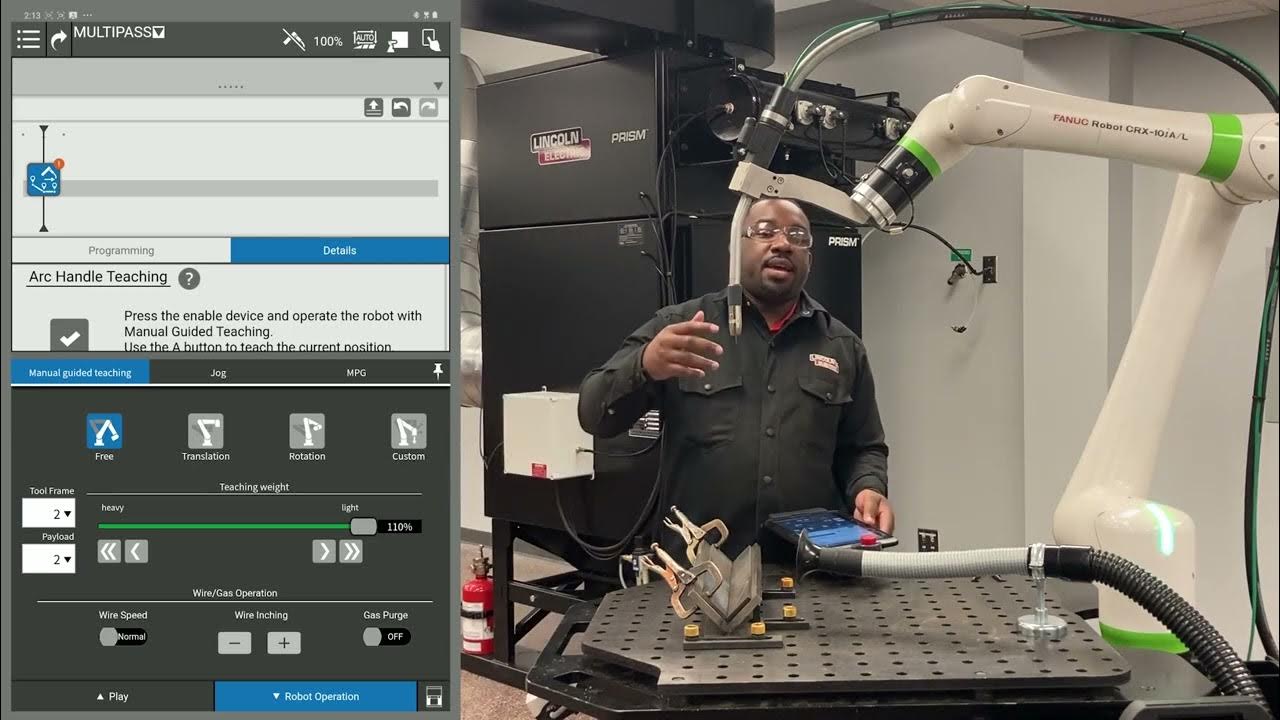 Setting Up a Multi Pass Program Lincoln Electric Cobot Training Video - YouTube