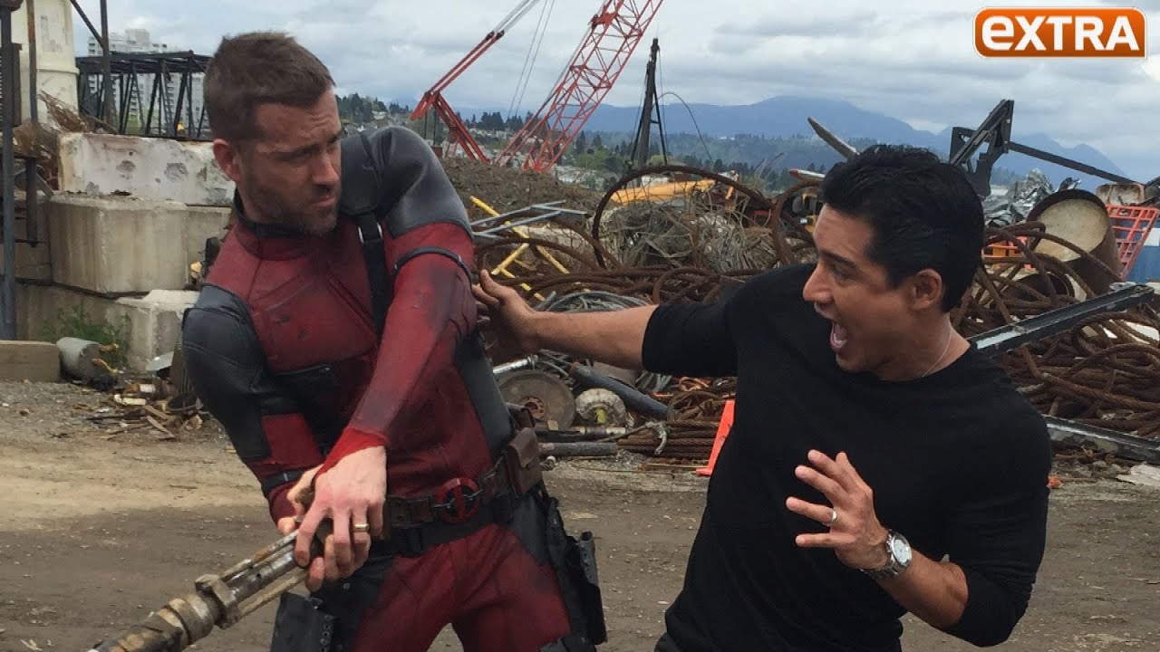 Exclusive! 'Extra' on the 'Deadpool' Set with Ryan Reynolds - YouTube
